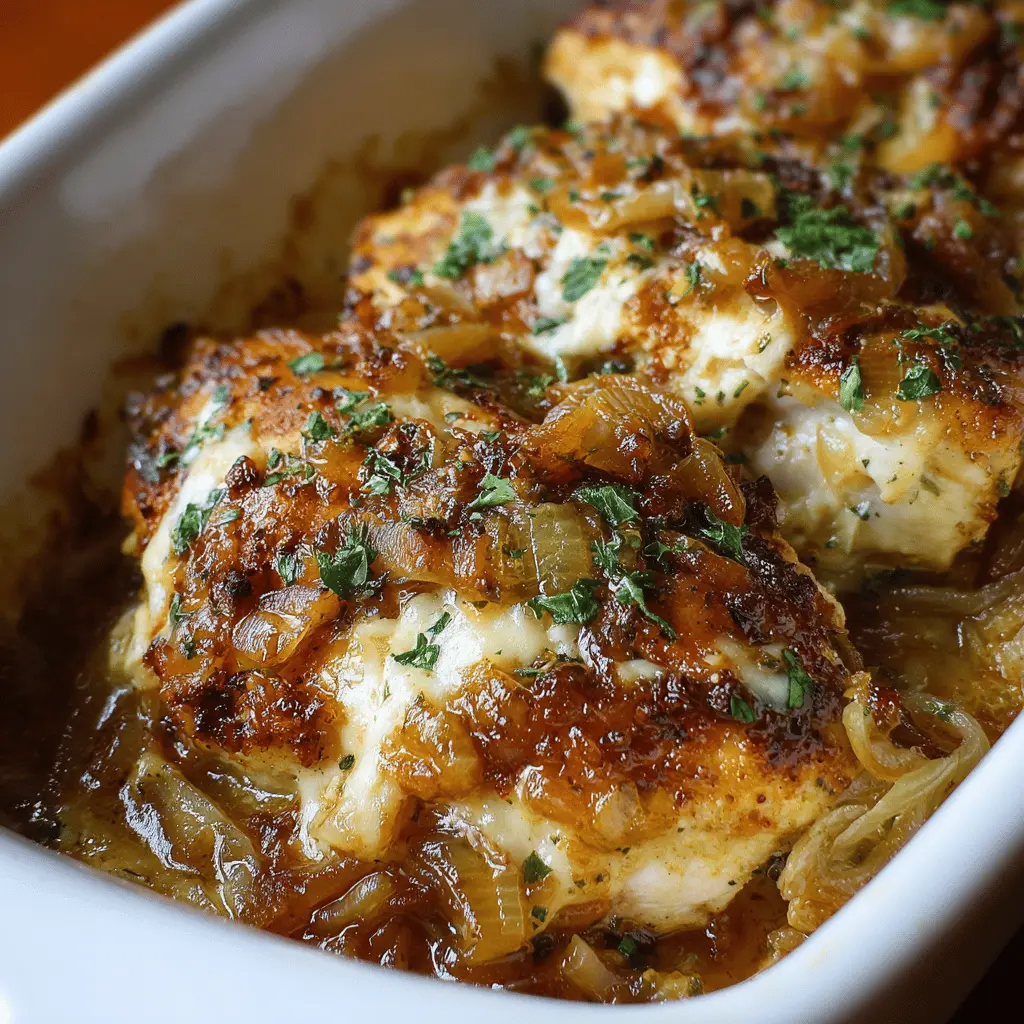 French Onion Chicken Bake
